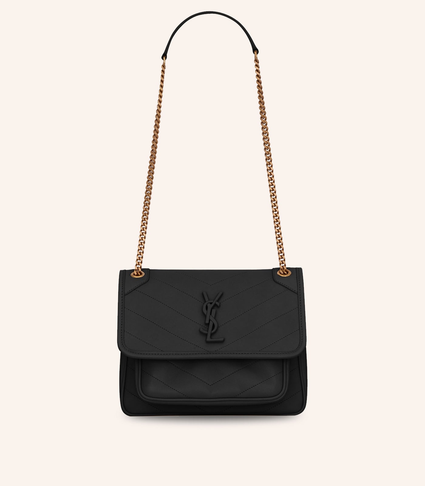 Tas YSL Saint Laurent Niki Baby In Crinkled Vintage Leather - Toko Tas ...